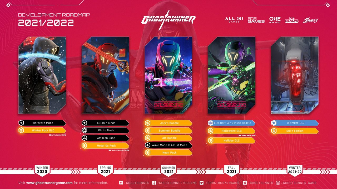 505 Games » Ghostrunner Halloween Pack, Road map, and Anniversary ...